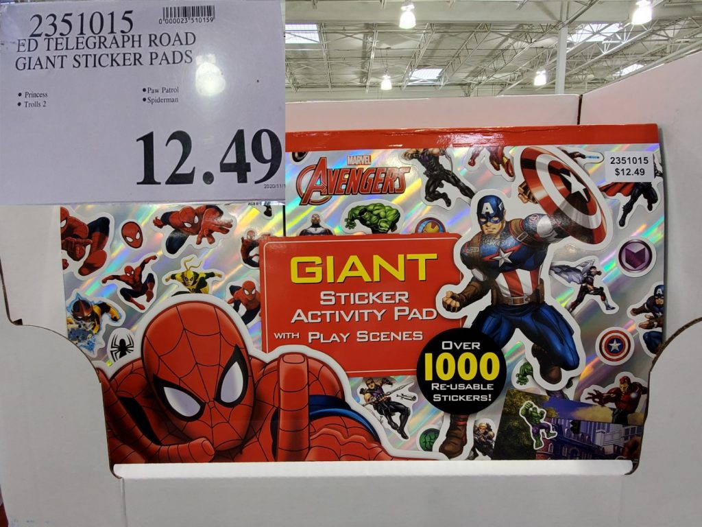 2351015 ED TELEGRAPH ROAD GIANT STICKER PADS 12 49 - Costco East Fan Blog