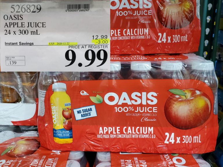 526829 OASIS APPLE JUICE 24 x 300 mL 3 00 INSTANT SAVINGS EXPIRES ON ...