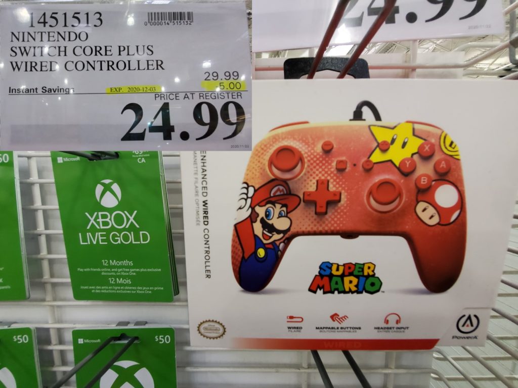 1451513 NINTENDO SWITCH CORE PLUS WIRED CONTROLLER 5 00 INSTANT SAVINGS ...