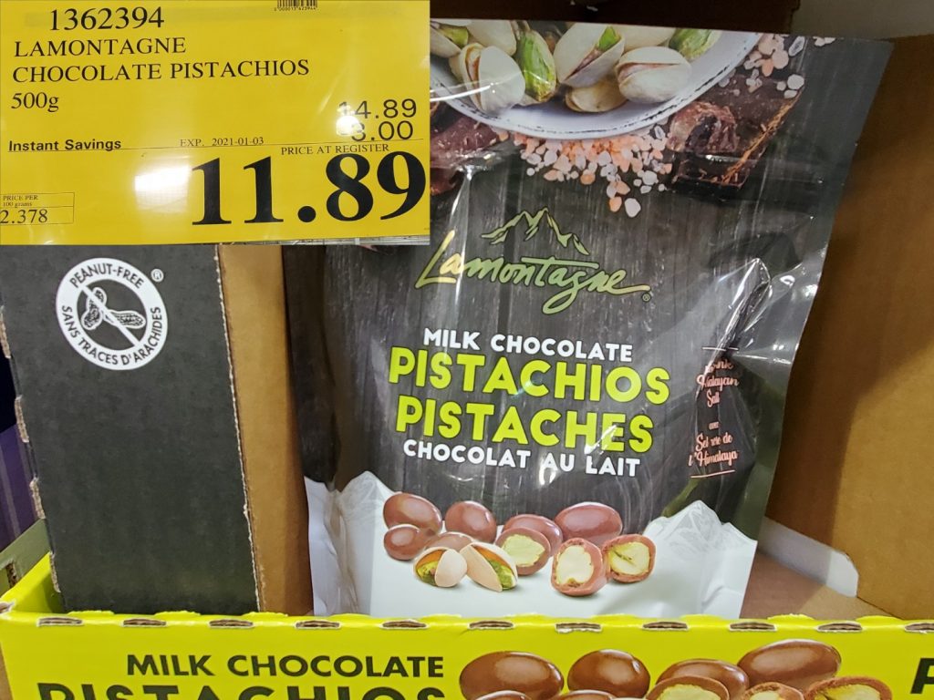 1362394 Lamontagne Chocolate Pistachios 500g 3 00 Instant Savings