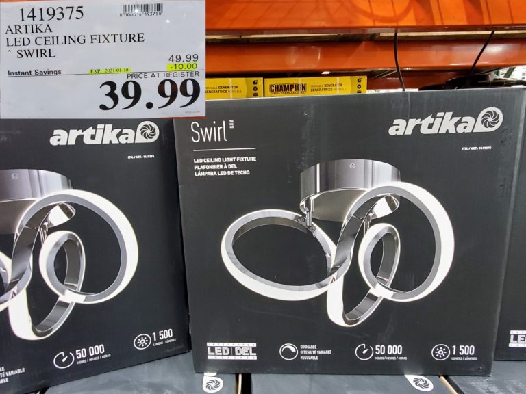 1419375 ARTIKA LED CEILING FIXTURE SWIRL 10 00 INSTANT SAVINGS EXPIRES ...