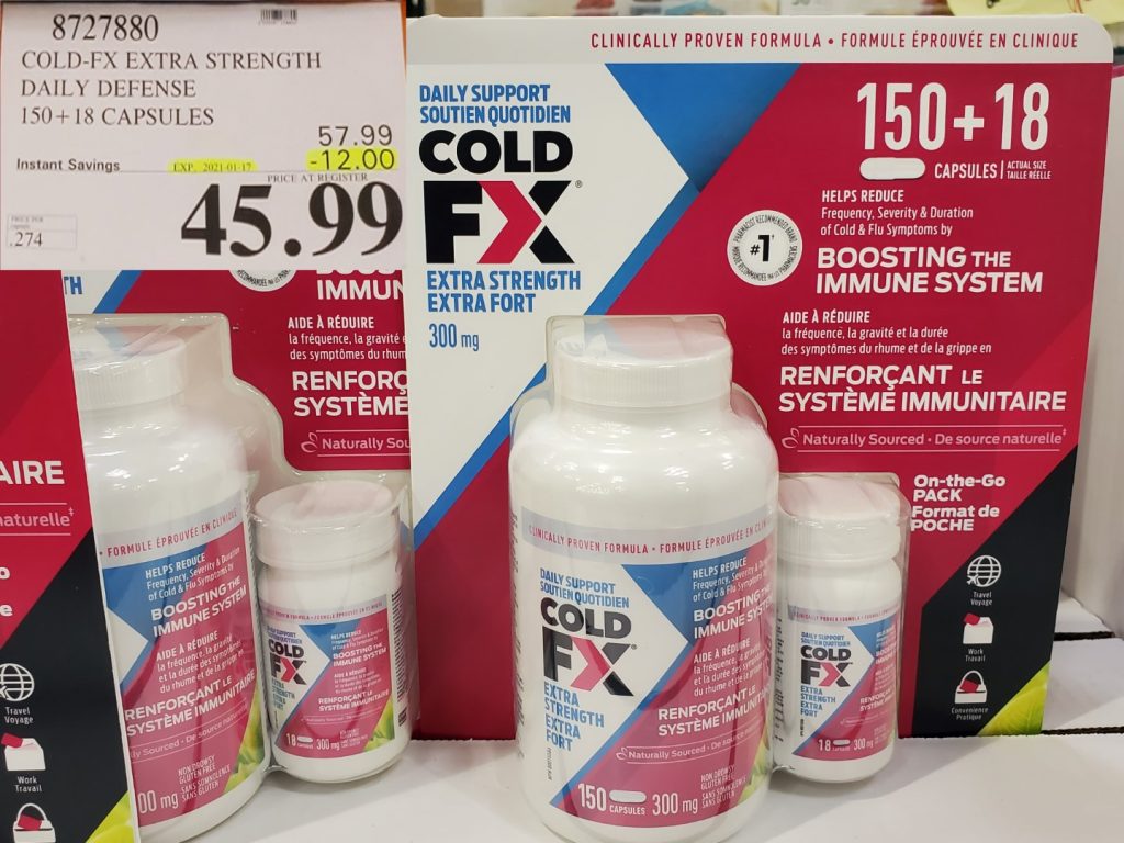 8727880 COLD FX EXTRA STRENGTH DAILY DEFENSE 150 18 CAPSULES 12 00 ...