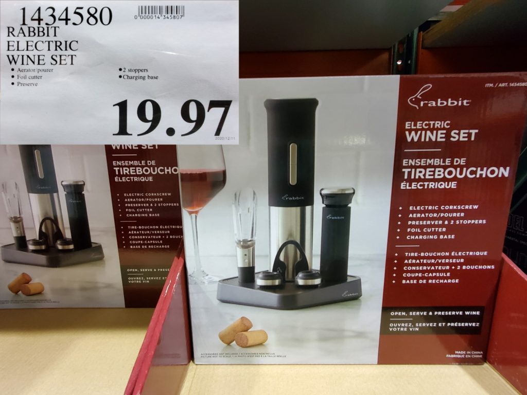 1434580 RABBIT ELECTRIC WINE SET 19 97 - Costco East Fan Blog