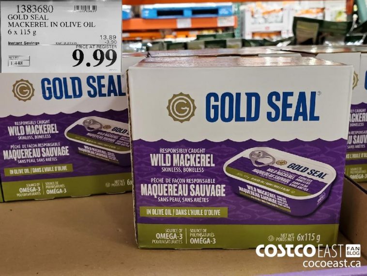 1383680 GOLD SEAL MACKEREL IN OLIVE OIL 6x 115 G 3 90 INSTANT SAVINGS ...