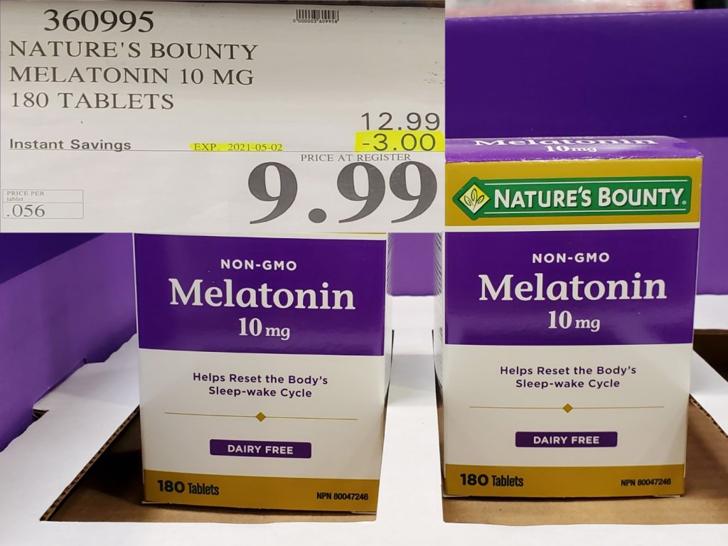 360995 NATURE S BOUNTY MELATONIN 10 MG 180 TABLETS 3 00 INSTANT SAVINGS ...