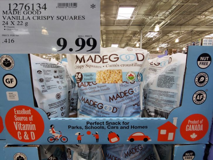 1276134 MADE GOOD VANILLA CRISPY SQUARES 24 X 22 G 9 99 - Costco East ...