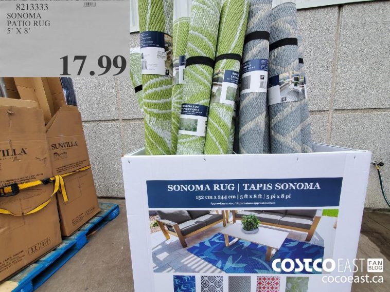 8213333 sonoma patio rug 5 x 8 17 99 - Costco East Fan Blog