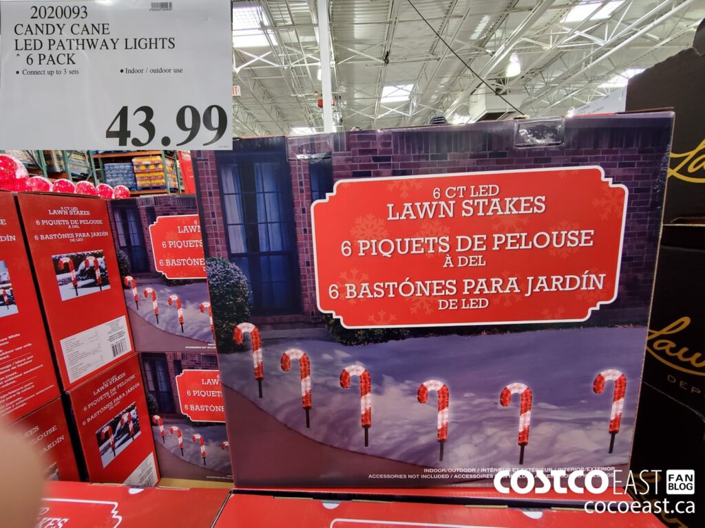 2020093 CANDY CANE LED PATHWAY LIGHTS 6 PACK 43 99 - Costco East Fan Blog
