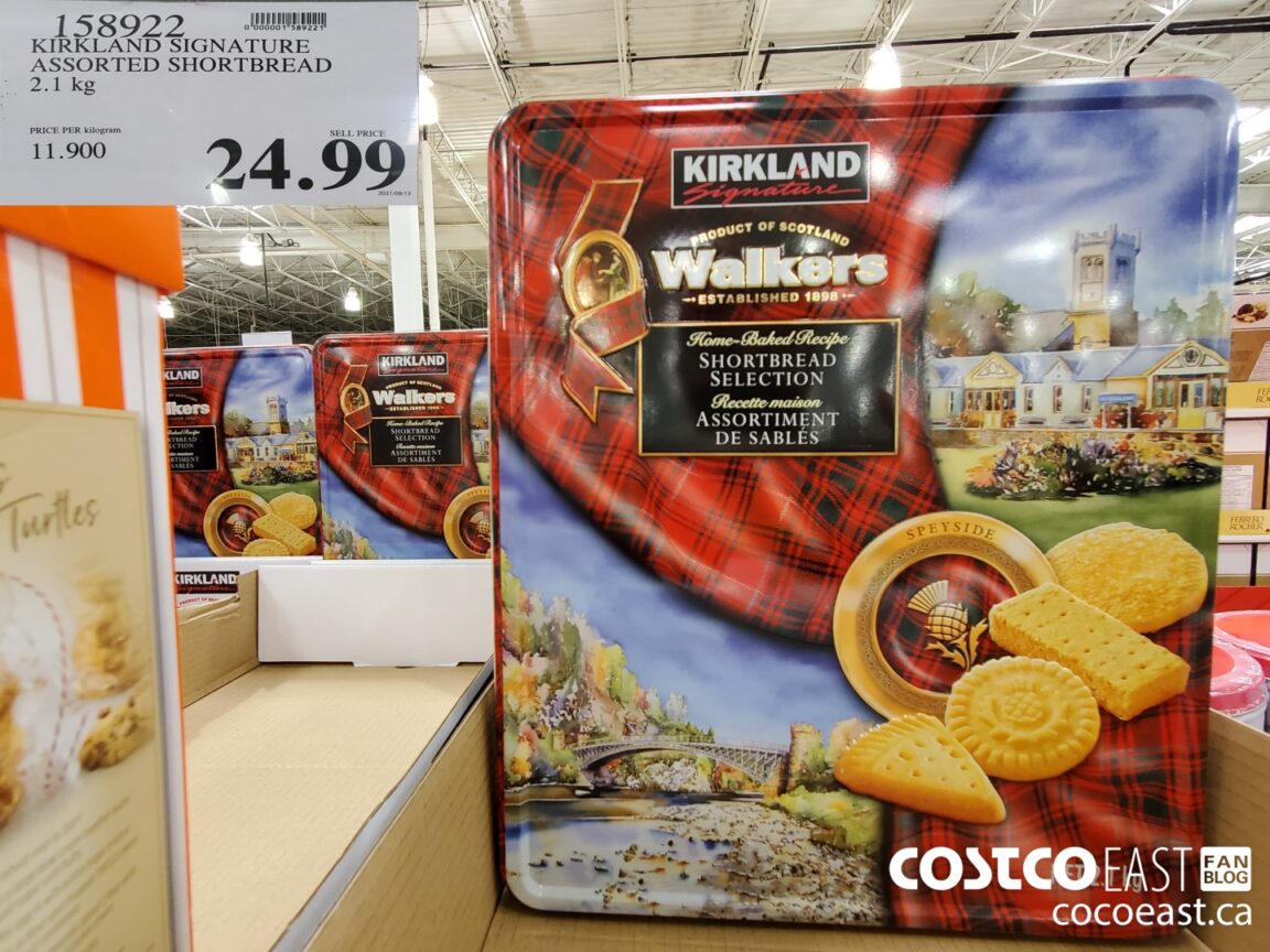 158922 KIRKLAND SIGNATURE ASSORTED SHORTBREAD 2 1 kg 24 99 - Costco ...