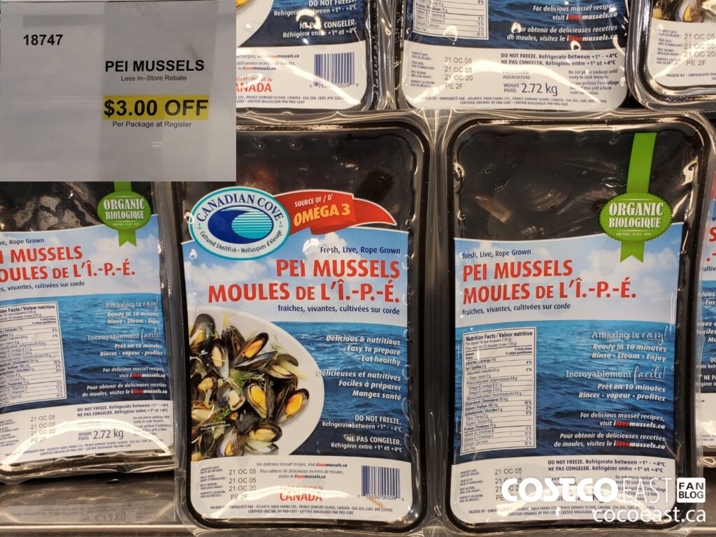 18747 PEI MUSSELS 3 00 INSTANT SAVINGS - Costco East Fan Blog