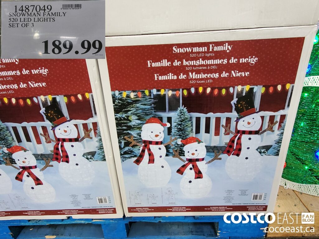 1487049 SNOWMAN FAMILY 520 LED LIGHTS SET OF 3 189 99 - Costco East Fan ...