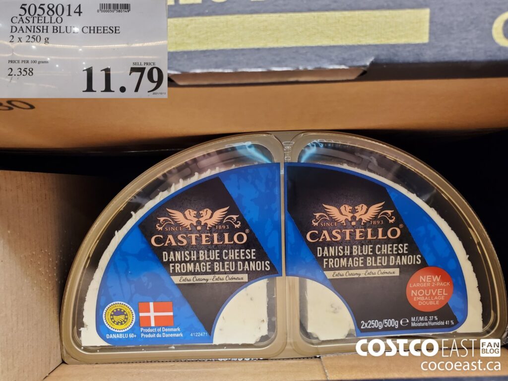 5058014 CASTELLO DANISH BLUE CHEESE 2x 250 g 11 79 - Costco East Fan Blog
