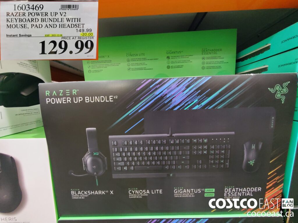 1603469 RAZER POWER UP V2 KEYBOARD BUNDLE WITH MOUSE PAD AND HEADSET 20 ...