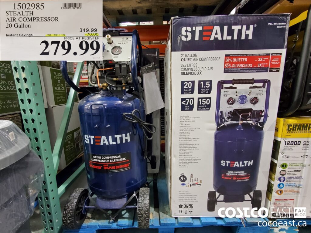 1502985 STEALTH AIR COMPRESSOR 20 Gallon 70 00 INSTANT SAVINGS EXPIRES ...