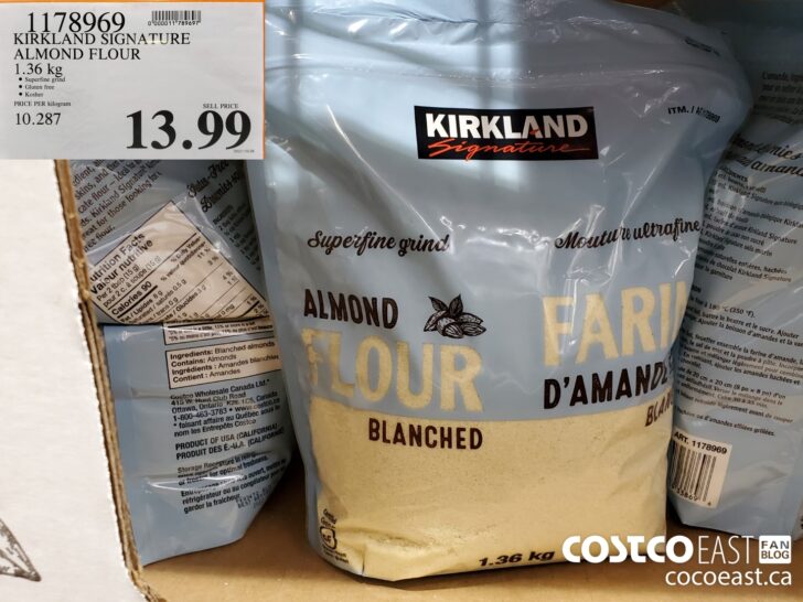 1178969 KIRKLAND SIGNATURE ALMOND FLOUR 1 36 KG 13 99 - Costco East Fan ...
