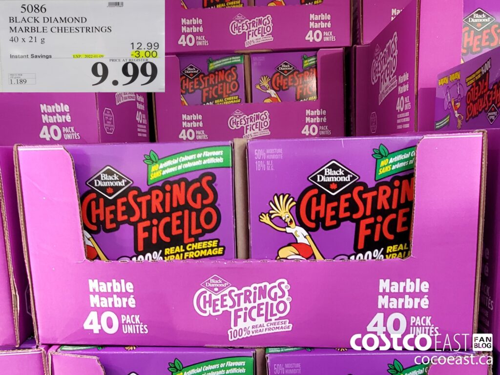 5086 BLACK DIAMOND MARBLE CHEESTRINGS 40 x 21g 3 00 INSTANT SAVINGS ...