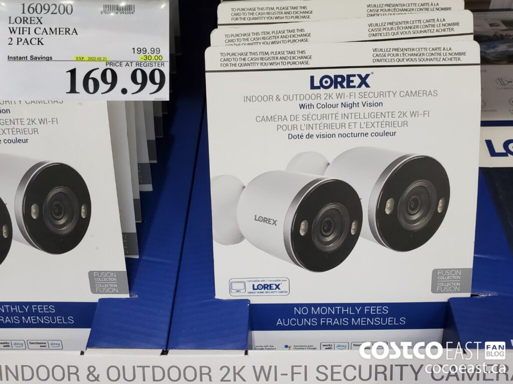 1609200 LOREX WIFI CAMERA 2 PACK 30 00 INSTANT SAVINGS EXPIRES ON 2022 ...