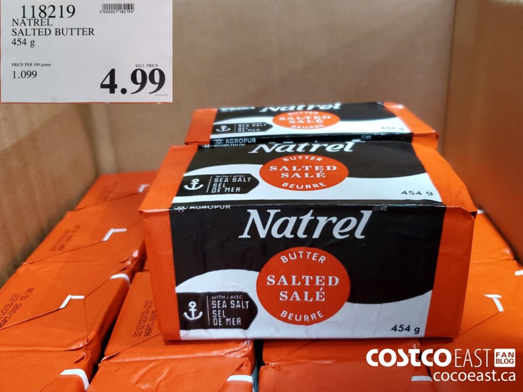 118219 NATREL SALTED BUTTER 454 G 4 99 - Costco East Fan Blog