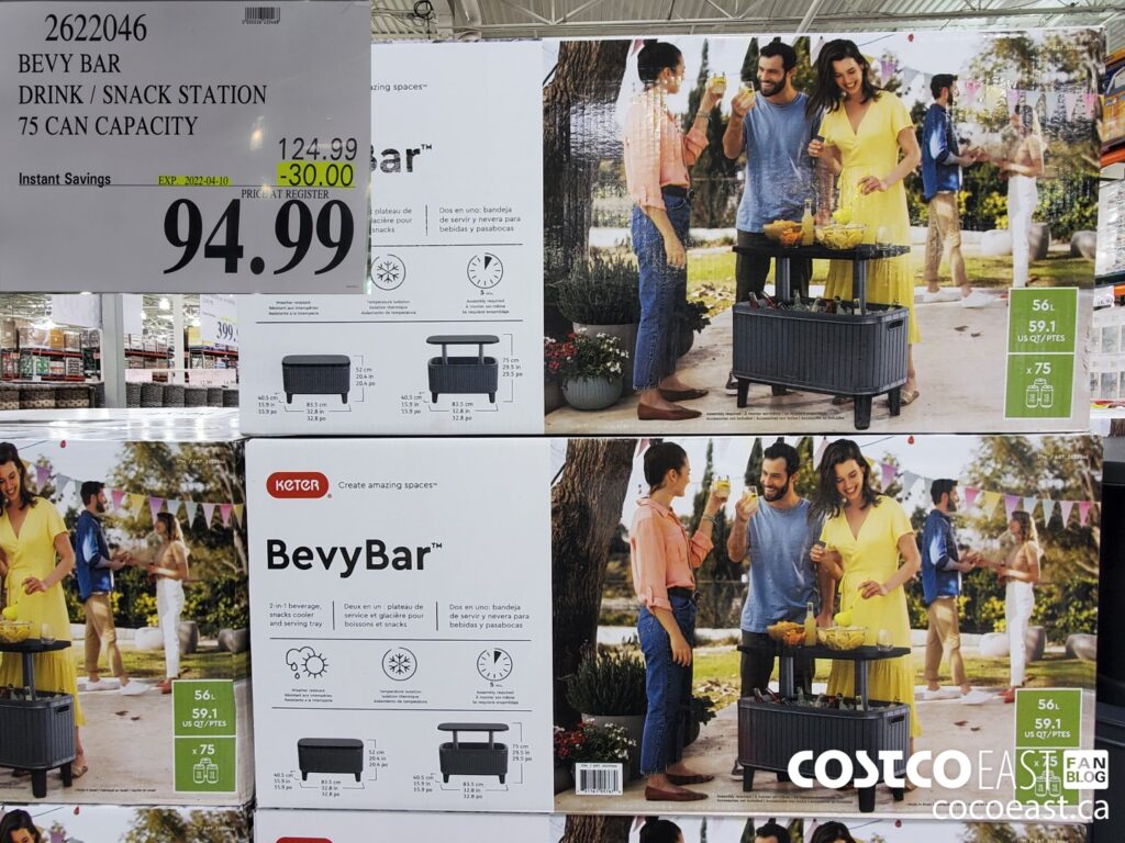 2622046 BEVY BAR DRINK SNACK STATION 75 CAN CAPACITY 30 00 INSTANT ...