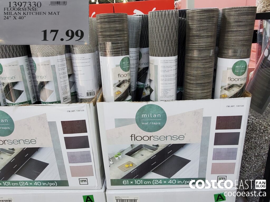 1397300 FLOORSENSE MILAN KITCHEN MAT 24 X 40 17 99 - Costco East Fan Blog