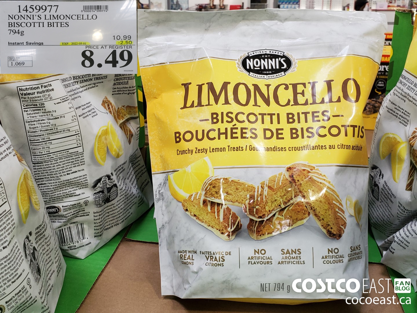 1459977 NONNI S LIMONCELLO BISCOTTI BITES 794G 2 50 INSTANT SAVINGS ...