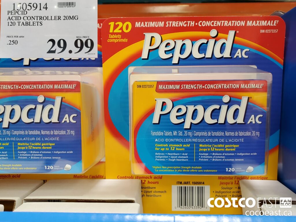 1505914 PEPCID ACID CONTROLLER 20MG 120 TABLETS 29 99 - Costco East Fan ...