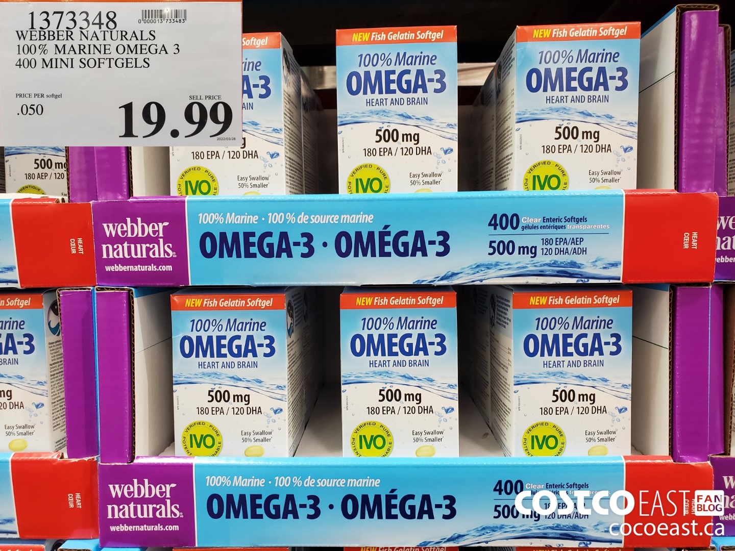 1373348 WEBBER NATURALS 100 MARINE OMEGA 3 400 MINI SOFTGELS 19 99 ...