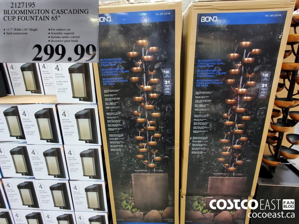 2127195 BLOOMINGTON CASCADING CUP FOUNTAIN 65 299 99 - Costco East Fan Blog