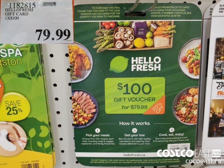 1182815 HELLOFRESH GIFT CARD 1X 100 79 99 - Costco East Fan Blog
