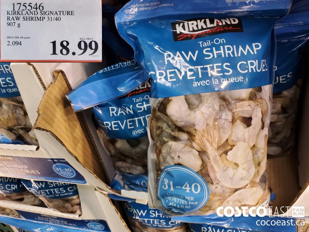 175546 KIRKLAND SIGNATURE RAW SHRIMP 31 40 907 g 18 99 - Costco East ...