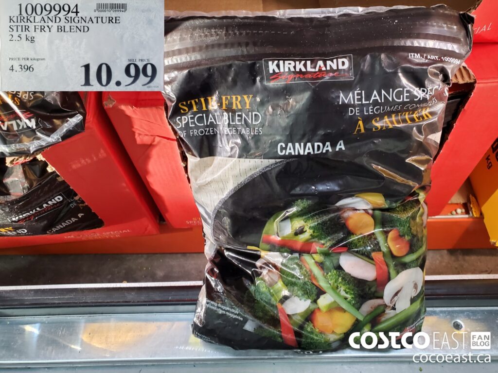1009994 KIRKLAND SIGNATURE STIR FRY BLEND 2 5 kg 10 99 - Costco East ...