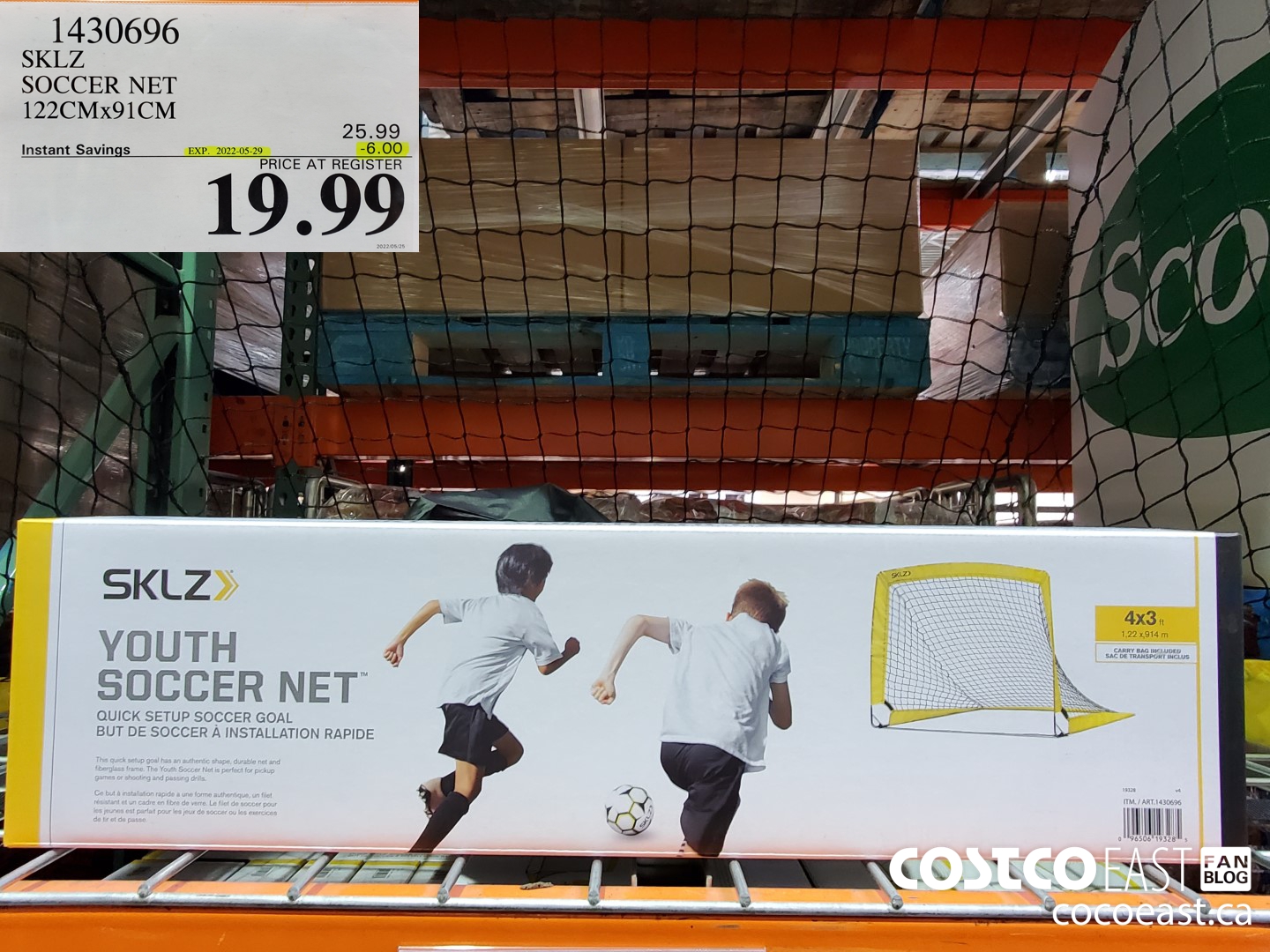 1430696 SKLZ SOCCER NET 122CMx91CM 6 00 INSTANT SAVINGS EXPIRES ON 2022 ...