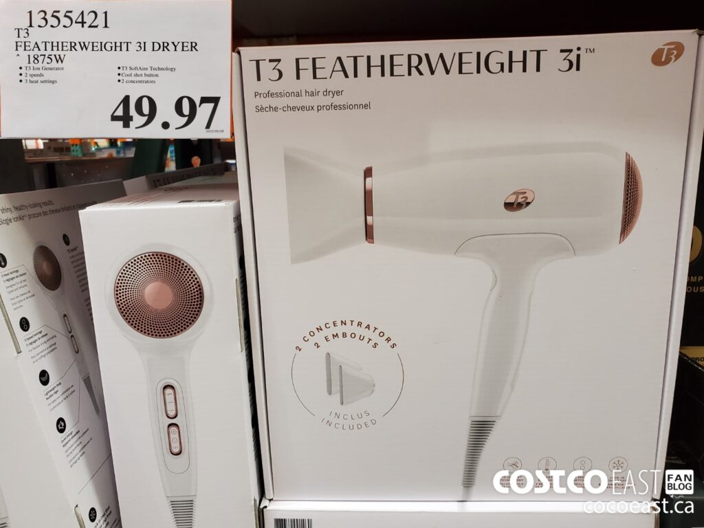 1355421 T3 FEATHERWEIGHT 3I DRYER 1875W 49 97 - Costco East Fan Blog