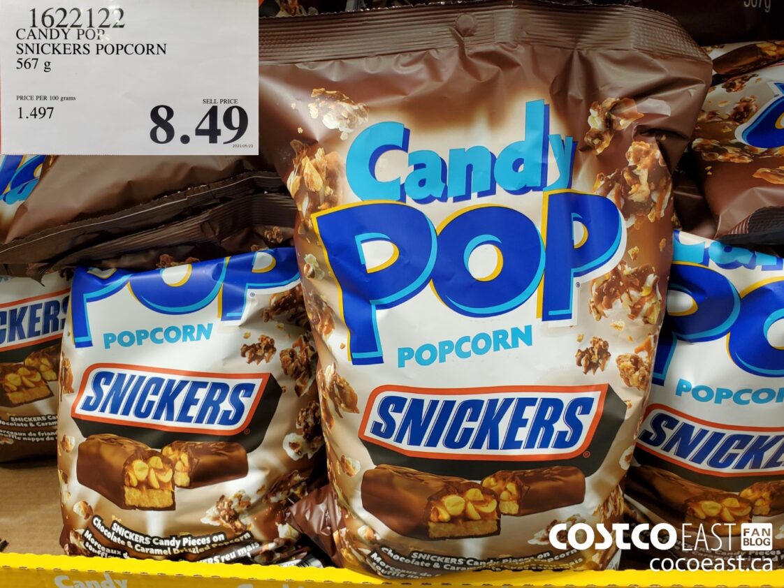 1622122 CANDY POP SNICKERS POPCORN 567 g 8 49 - Costco East Fan Blog