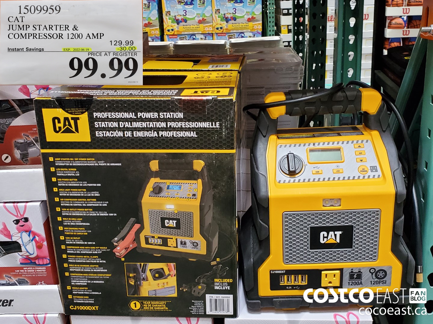 1509959 CAT JUMP STARTER COMPRESSOR 1200 AMP 30 00 INSTANT SAVINGS ...