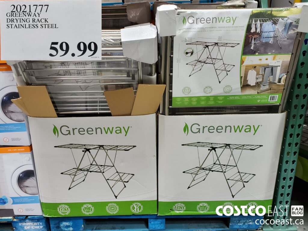 2021777 GREENWAY DRYING RACK STAINLESS STEEL 59 99 - Costco East Fan Blog