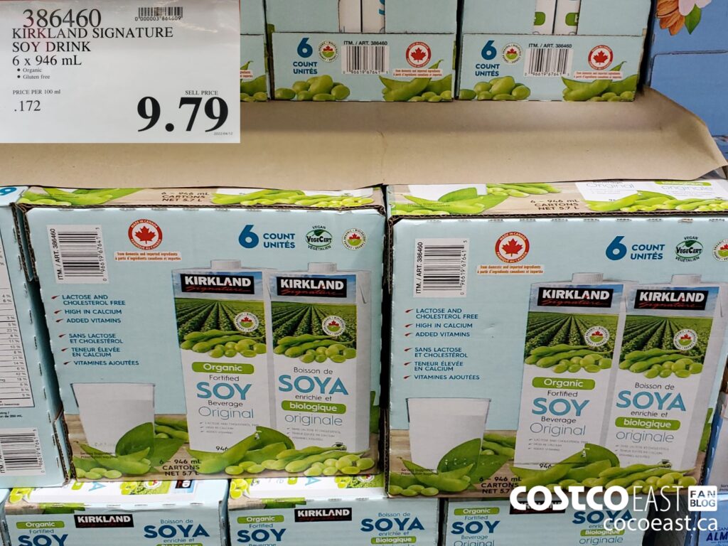 386460 KIRKLAND SIGNATURE SOY DRINK 6 X 946 ML 9 79 - Costco East Fan Blog