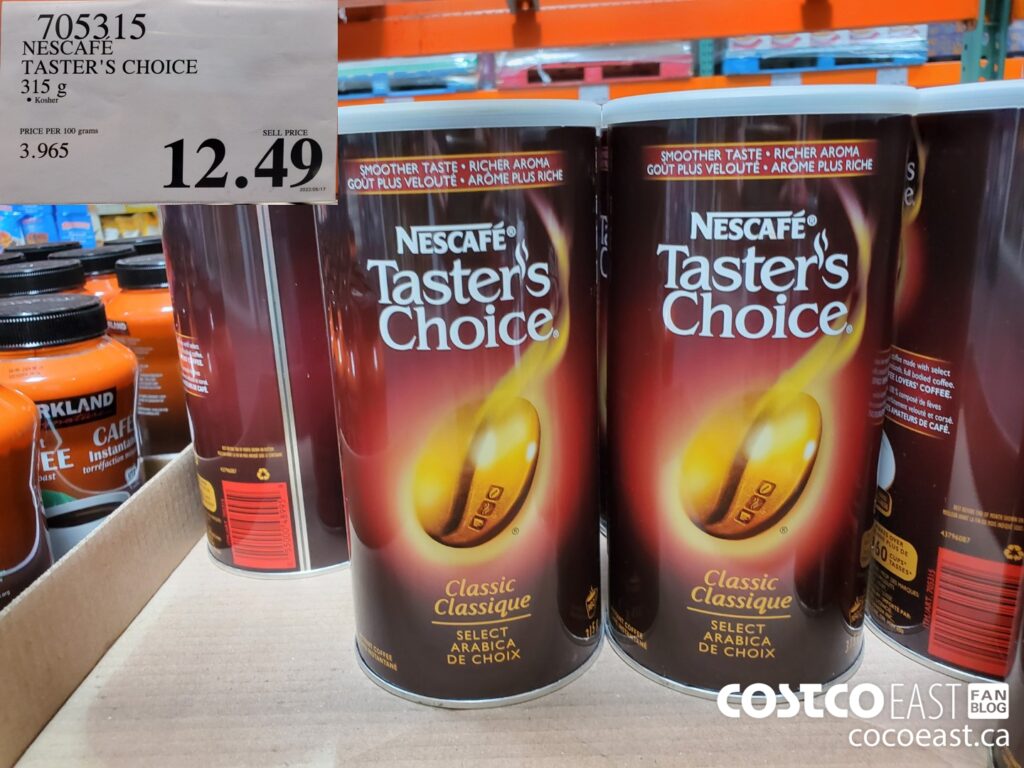 705315 NESCAFE TASTER S CHOICE 315 g 12 49 - Costco East Fan Blog