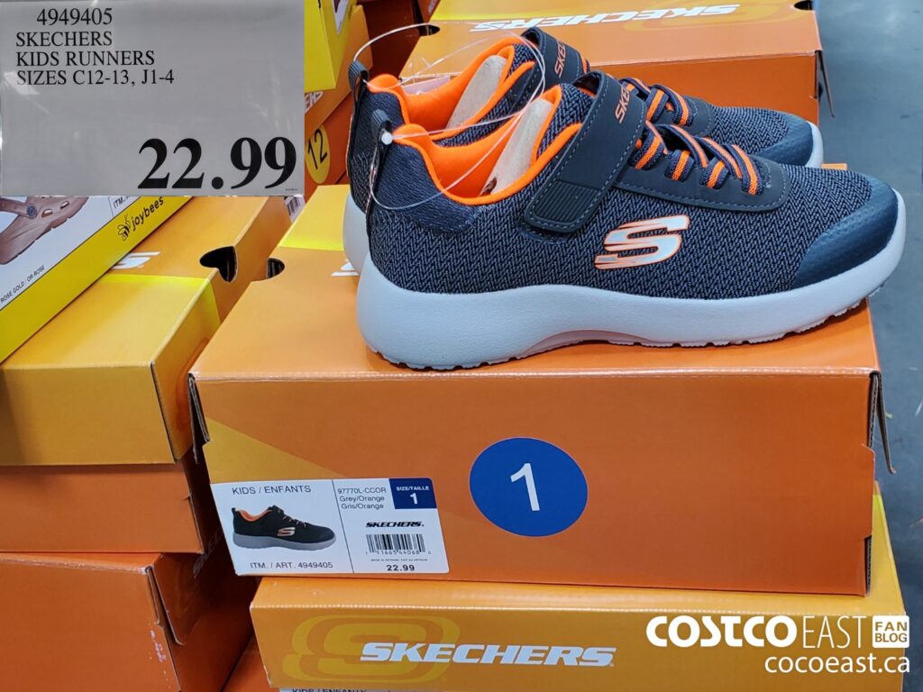 4949405 SKECHERS KIDS RUNNERS SIZES C12 13 J1 4 22 99 - Costco East Fan ...
