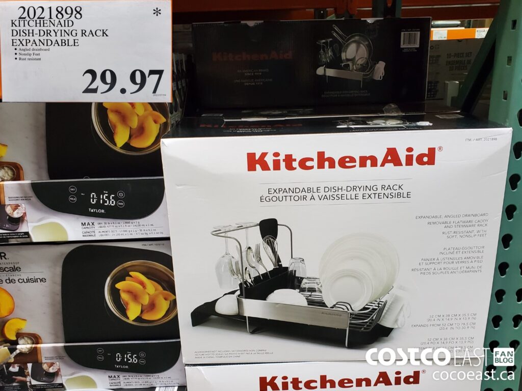 2021898 KITCHENAID DISH DRYING RACK EXPANDABLE 29 97 - Costco East Fan Blog