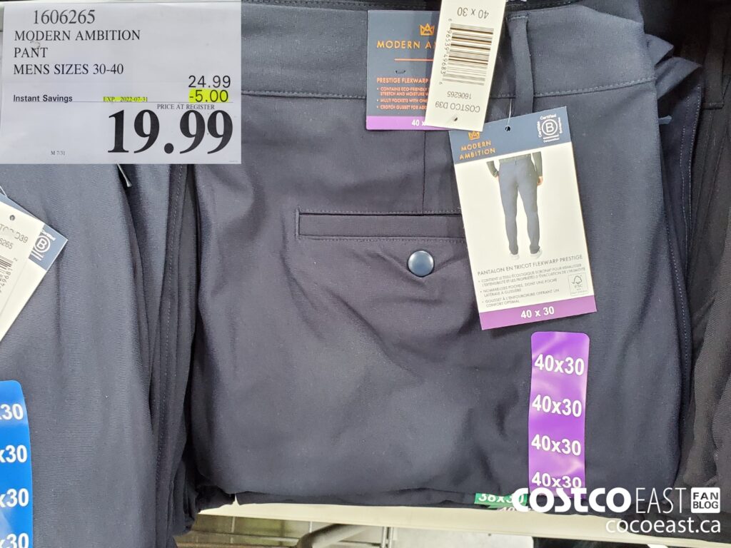 1606265 MODERN AMBITION PANT MENS SIZES 30 40 5 00 INSTANT SAVINGS ...