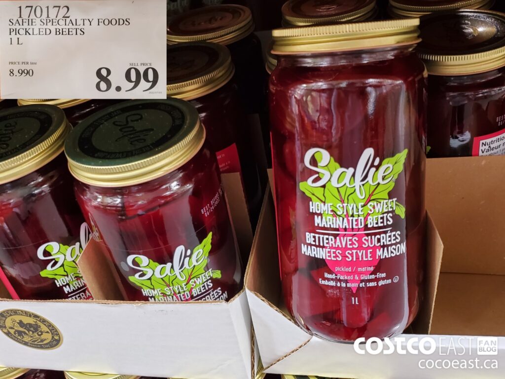 170172 SAFIE SPECIALTY FOODS PICKLED BEETS 1L 8 99 - Costco East Fan Blog