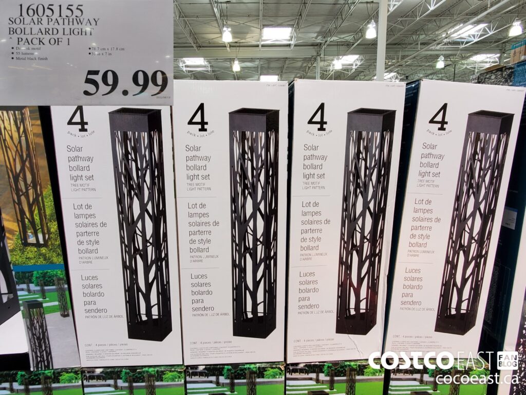 1605155 SOLAR PATHWAY BOLLARD LIGHT PACK OF 1 59 99 - Costco East Fan Blog