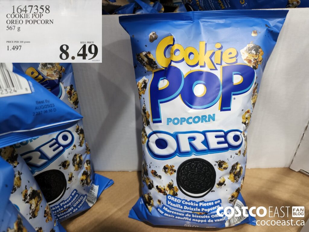 1647358 COOKIE POP OREO POPCORN 567 g 8 49 - Costco East Fan Blog