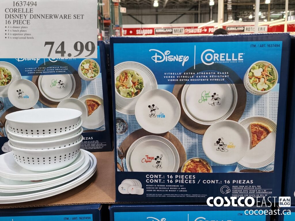 1637494 CORELLE DISNEY DINNERWARE SET 16 PIECE 74 99 - Costco East Fan Blog