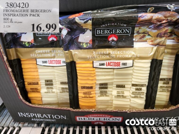 380420 FROMAGERIE BERGERON INSPIRATION PACK 800 G 16 99 - Costco East ...