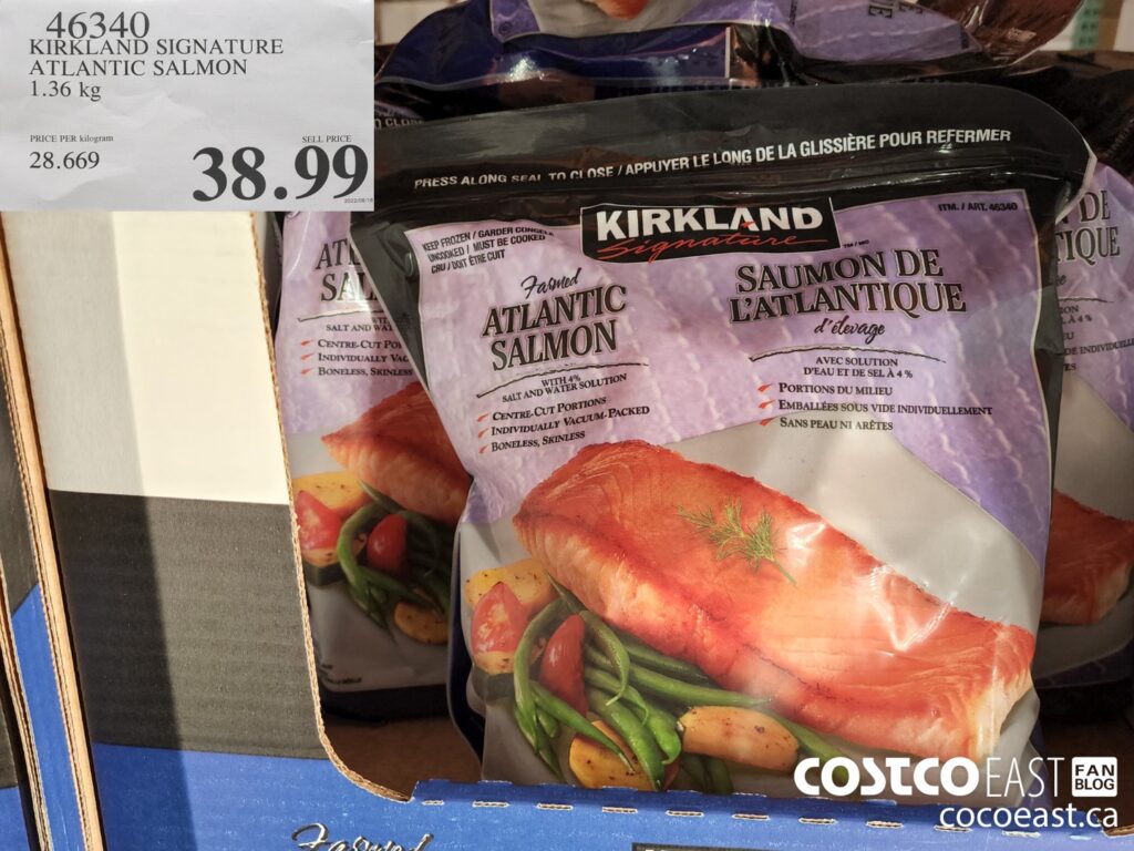 46340 KIRKLAND SIGNATURE ATLANTIC SALMON 1 36 kg 38 99 - Costco East ...
