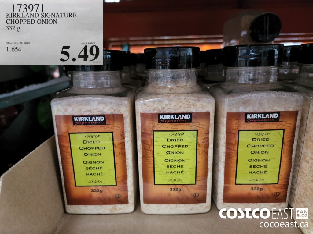 173971 KIRKLAND SIGNATURE CHOPPED ONION 332 G 5 49 - Costco East Fan Blog
