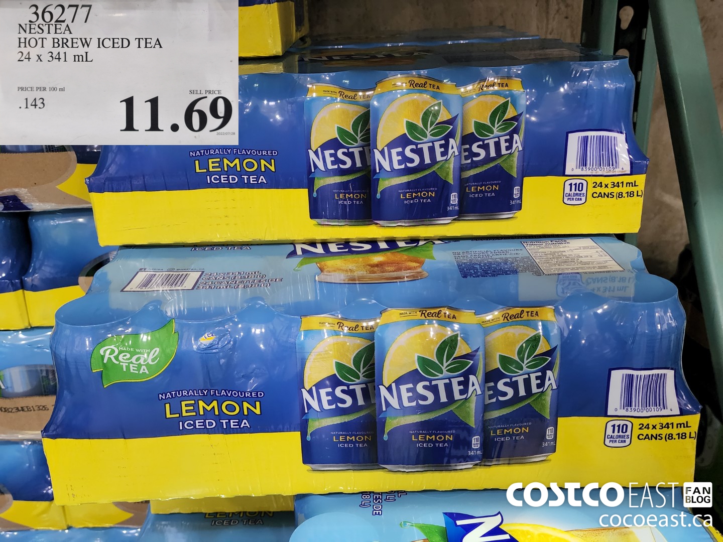 36277 NESTEA HOT BREW ICED TEA 24 X 341 ML 11 69 - Costco East Fan Blog