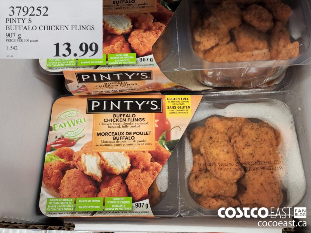379252 PINTY S BUFFALO CHICKEN FLINGS 907 g 13 99 - Costco East Fan Blog